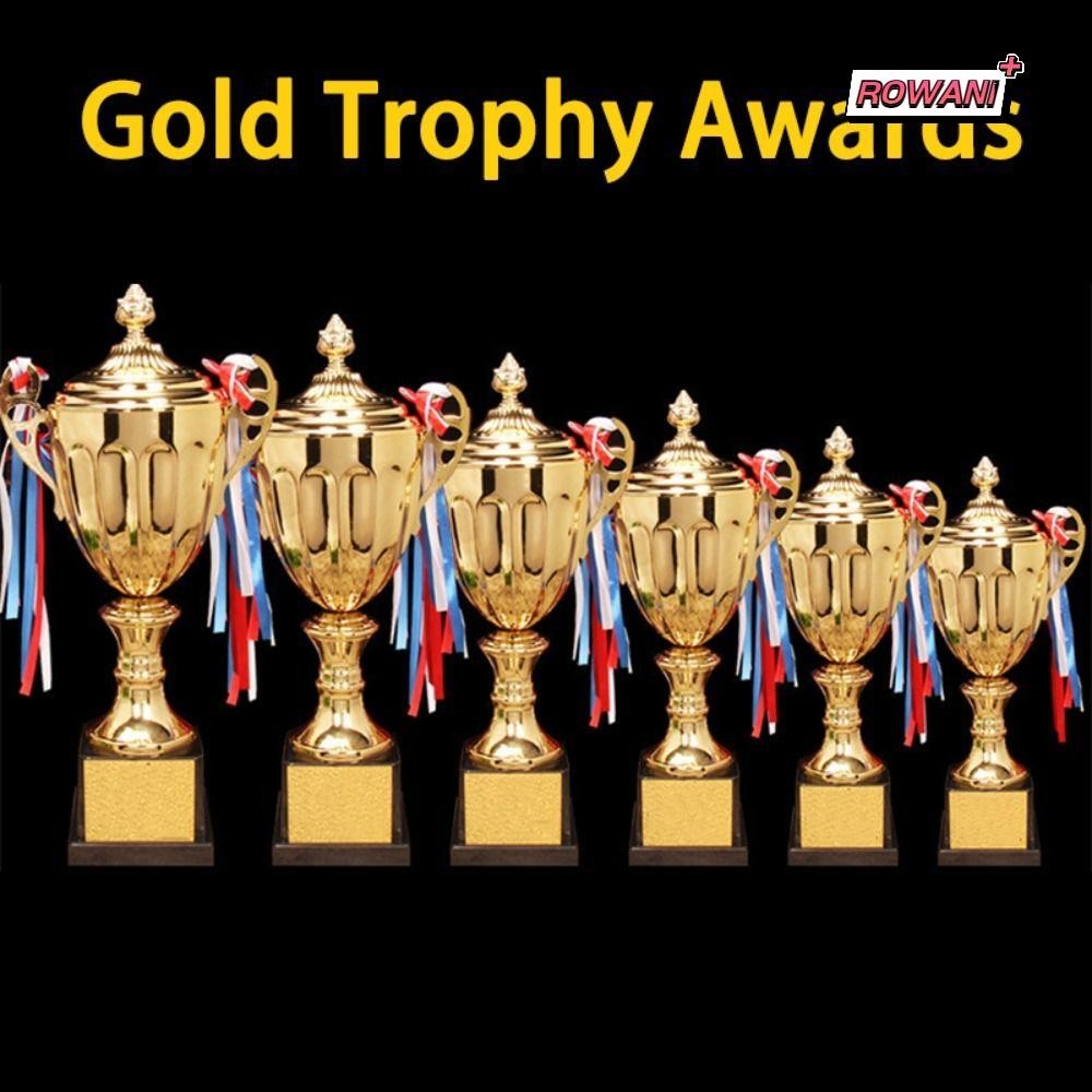 ROWAN1 Gold Trophy Awards, Sports Games Metal Model Small Cup, Champion ...