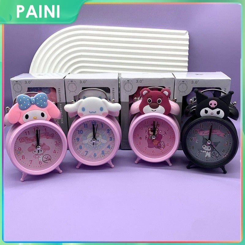 [Fast Shipping] Sanrio Kids Bedside Alarm Clock,kuromi Cartoon Silicone ...