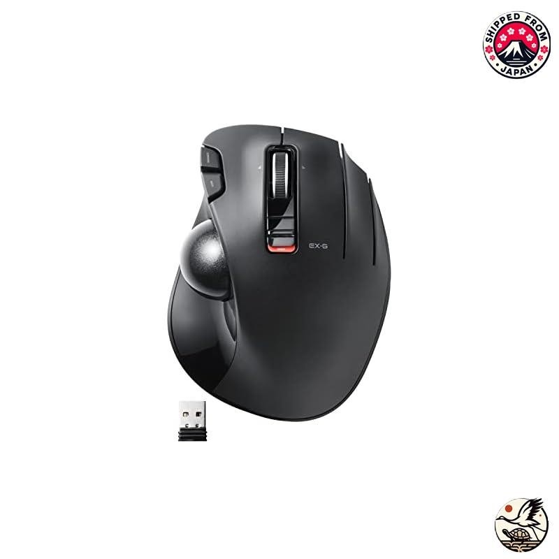 ELECOM trackball mouse/thumb/5 button/tilt function/wireless black M ...