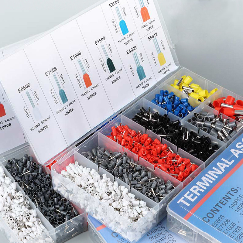 24 hours delivery 1250Pcs Box Electric Wire Conector Crimp Connectors ...