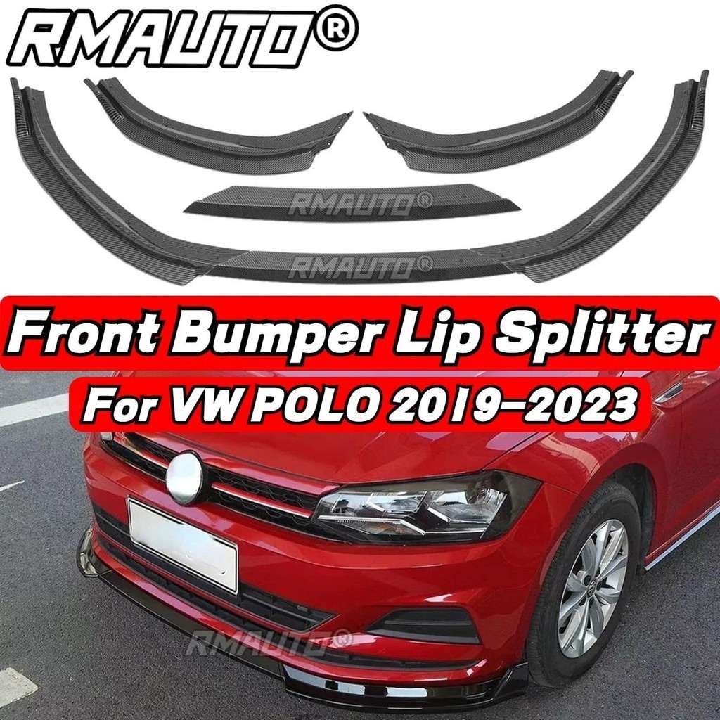 POLO MK8 Lip Car Front Bumper Splitter Lip Diffuser Rear Lip Spoiler ...