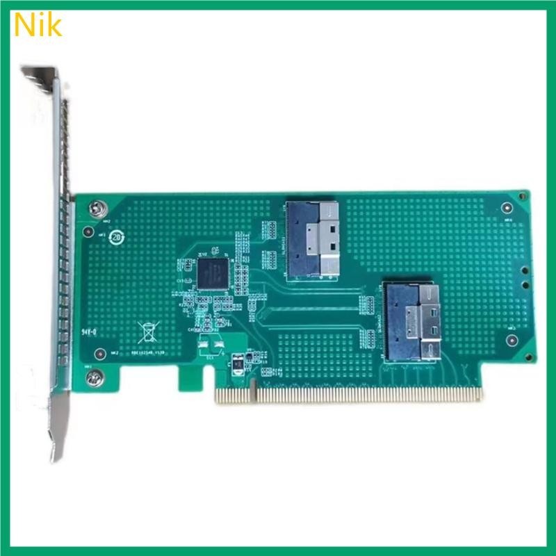 Niki SFF-8654 to PCIe 4 0 x4 x8 Converters Supports SFF-8654 8i to PCIe ...