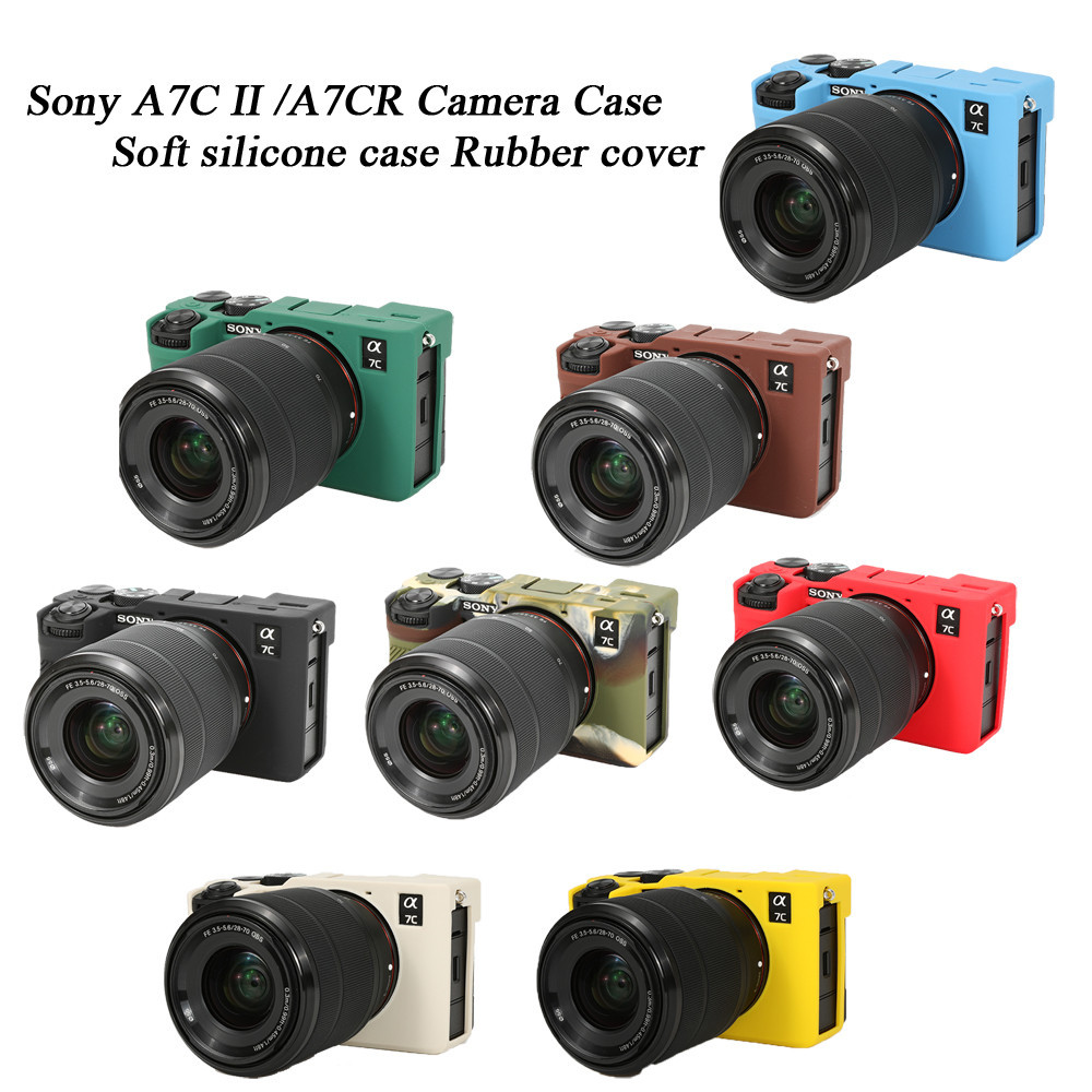 Soft A7C II Camera Bag Silicone Case For Sony A7C2 A7C II A7CR | Shopee ...