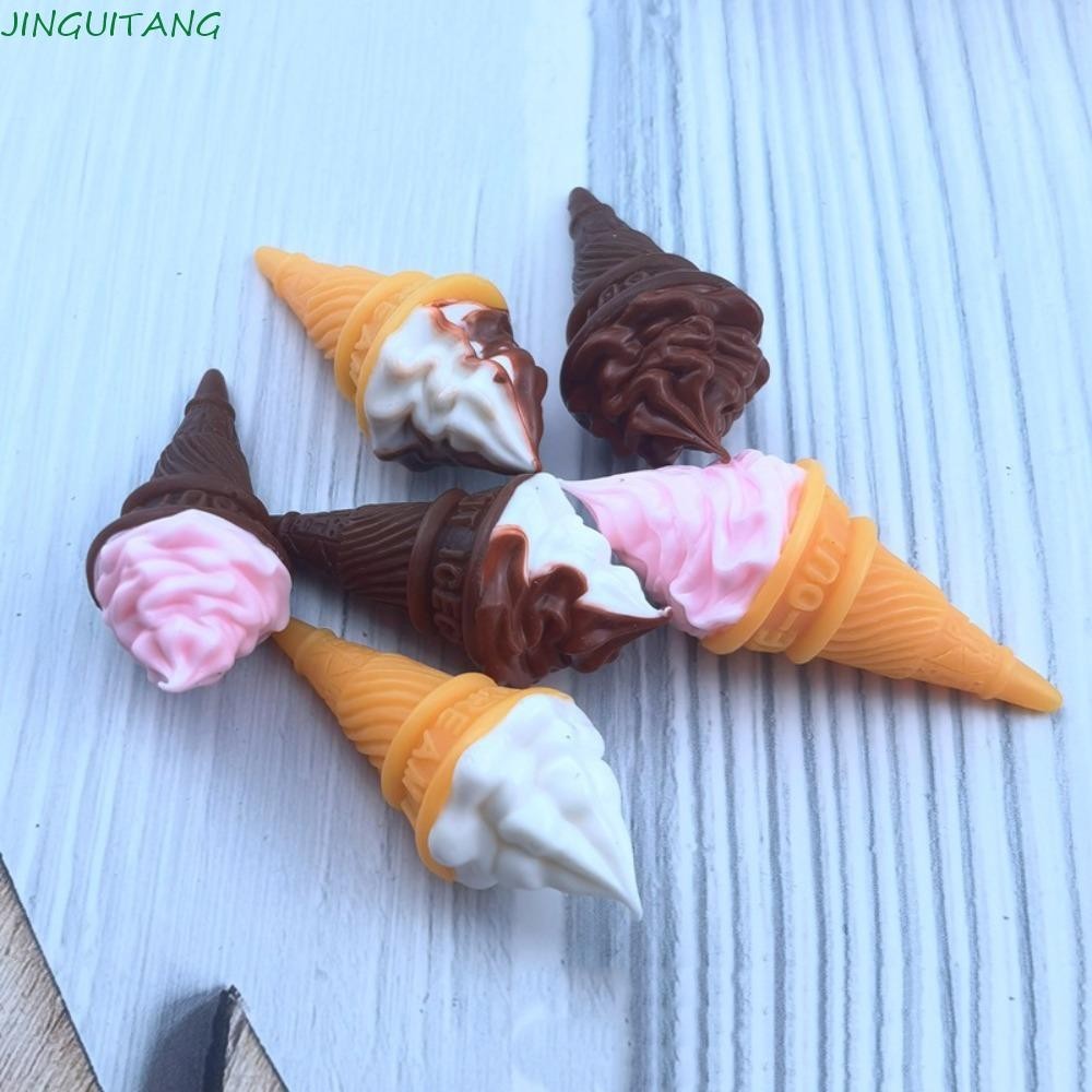 JINGUITANG Bjd Dolls Miniature Ice Cream, Ice Cream Cone Model Creamier ...