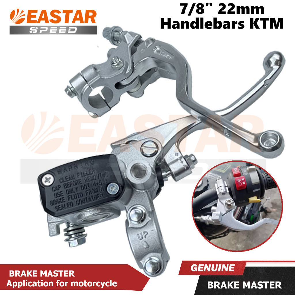 Raider Xrm 110 125 RS125 Brake Master 7/8" 22mm Handlebars KTM Cylinder Brake Clutch Lever CR ...