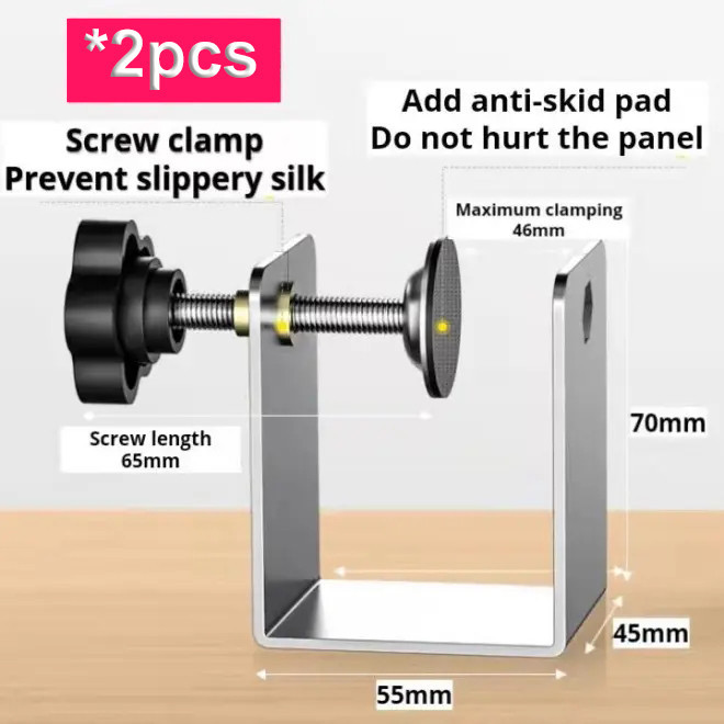 2/4* Drawer Stainless Steel Fixing Clips Drawer Front Installation ...