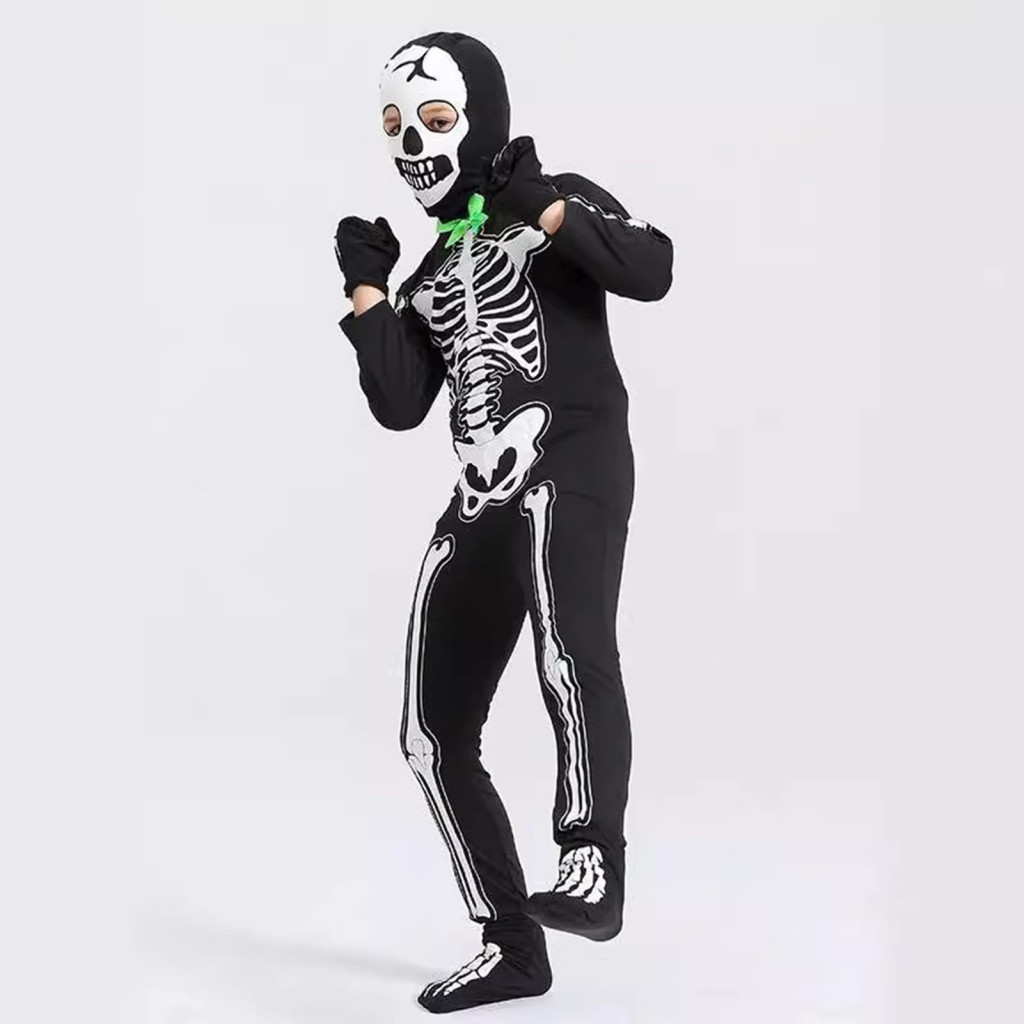 ccooamani| Kids Skeleton Costume Kids Masquerade Party Attire Kids ...