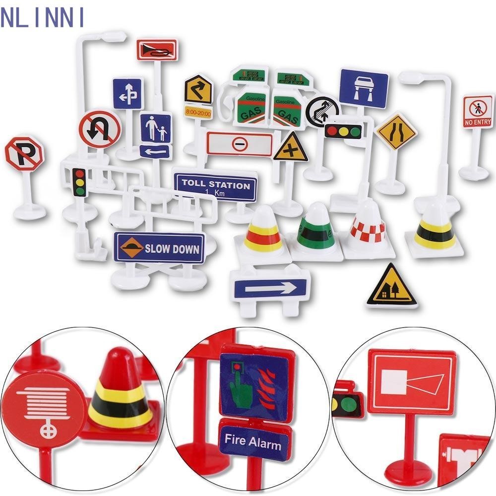 NLINNI Traffic Sign Models, Parking Lot Roadmap Traffic Barrier Signs ...