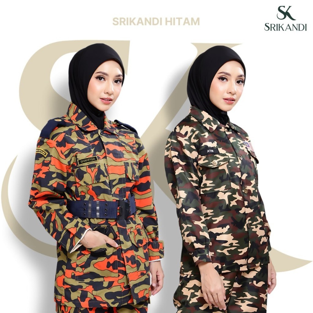 HITAM Tsc-srikandi Black Army Navy Bomba Hood | Shopee Philippines