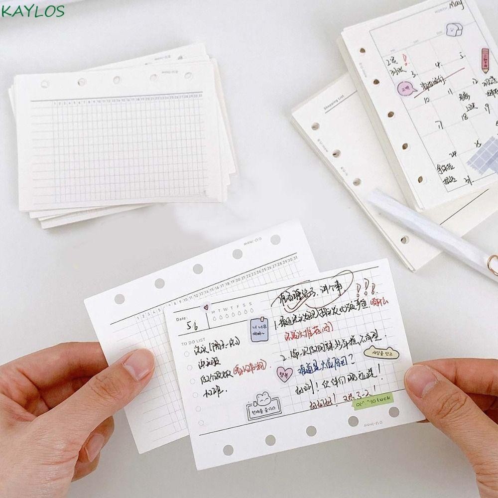 KAYLOS M5 A8 Loose-Leaf Notebook Refill Paper, 50Sheets 5-hole Inner ...