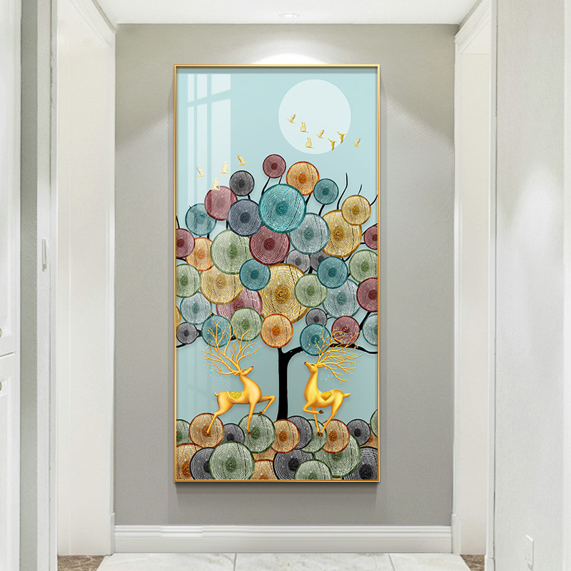 Modern HD Money Tree Canvas Painting Abstract Lucky Wall Art Pictures ...