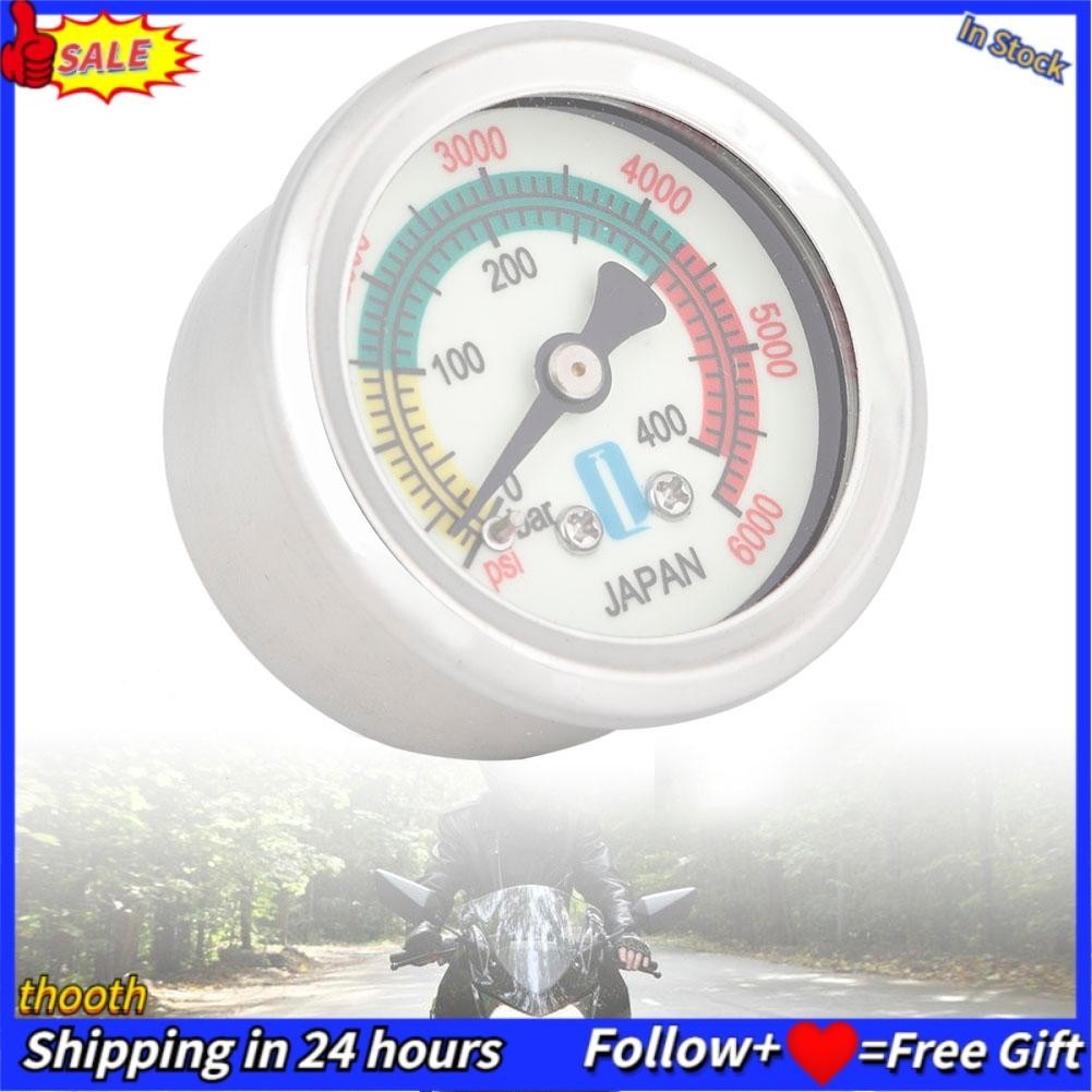 Thooth Pressure Gauge 40mpa Universal Motorcycle Manometer High ...