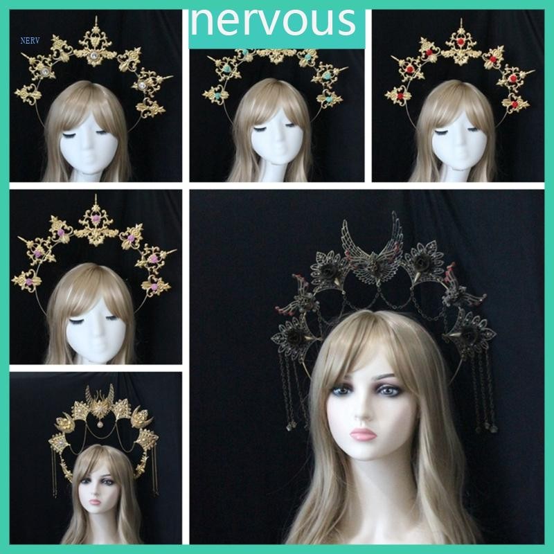 NERV DIY Cosplay Angel Aureole Shape Headband Materials Festival Hair ...
