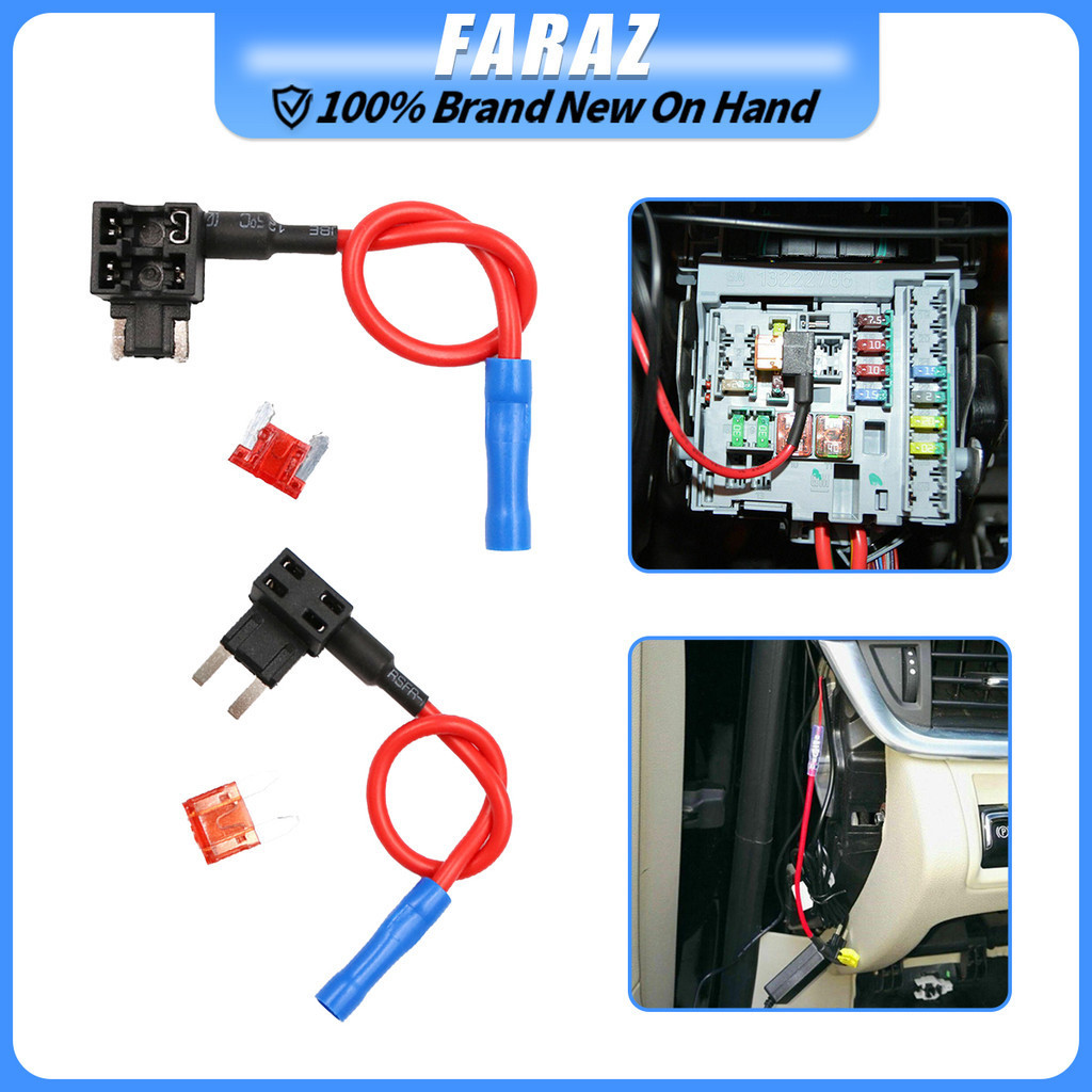 12V/10A Micro / Mini / Standar Auto Fuse Add-a-Circuit TAP Adapter ATM ...