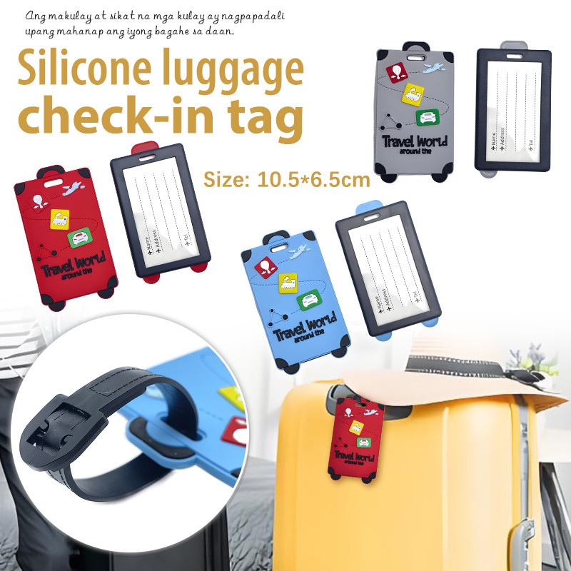 Luggage Tag Suitcase Name ID Card Labels Identifiers Baggage Tags ...