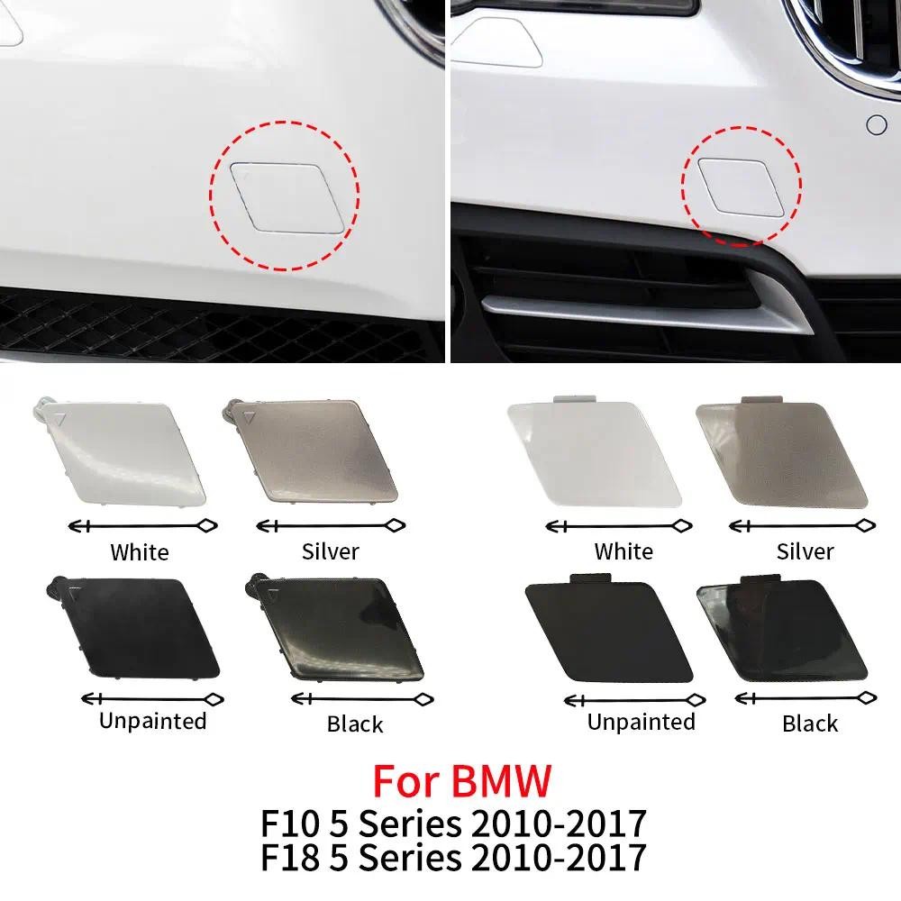 For BMW F10 F11 Car Front Bumper Tow Hook Cover Cap Accessory Black ...