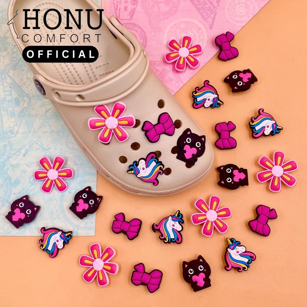 [HONU COMFORT] Cute Unicorn Clog Charms – Kawaii Shoe Decorations for Girls 4pcs Set | Shopee ...