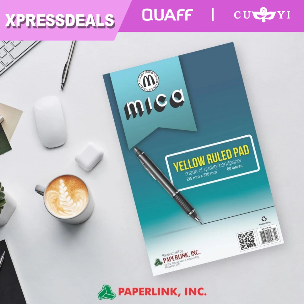 Mica Yellow Whole Pad Ruled 80 Leaves (Sold Per Pad) Stationary School ...