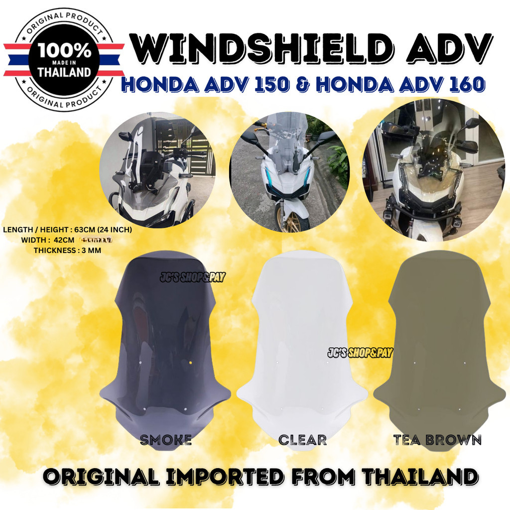 ADV WINDSHIELD ACCESSORIES / WINDSHIELD HONDA ADV | Shopee Philippines