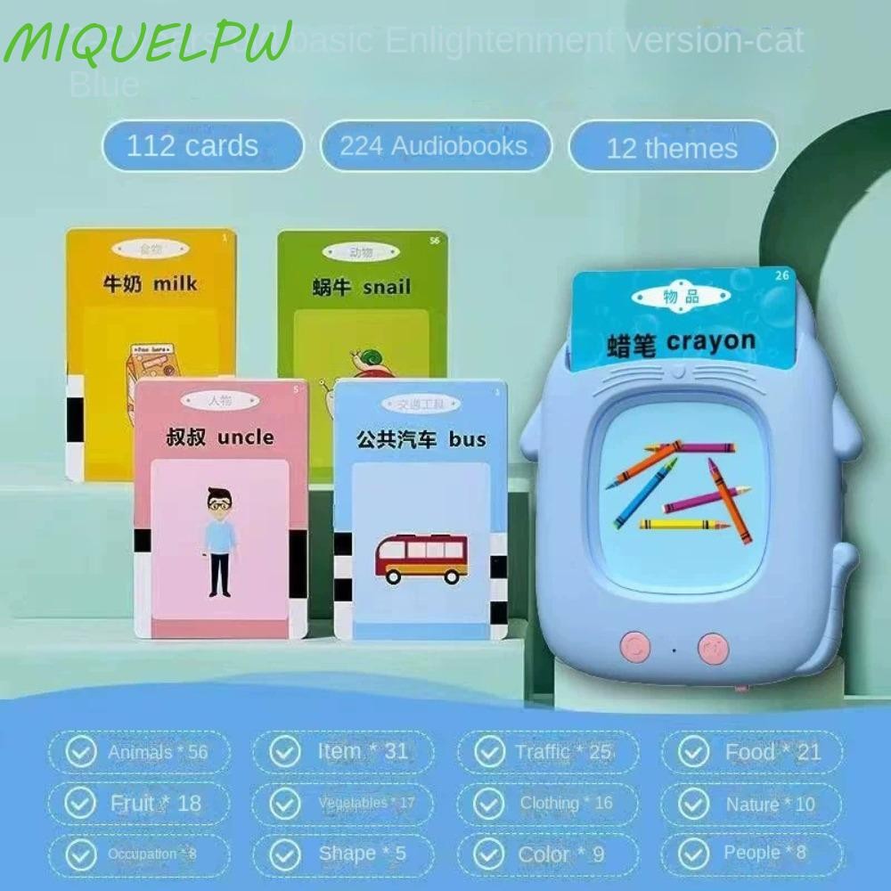 MIQUELPW Electronic Cards Book, Early Educational Language Learning ...