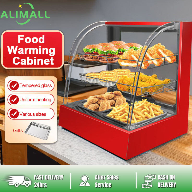 Commercial Cooked Food Cabinet Heat Preservation Cabinet Desktop 3 ...