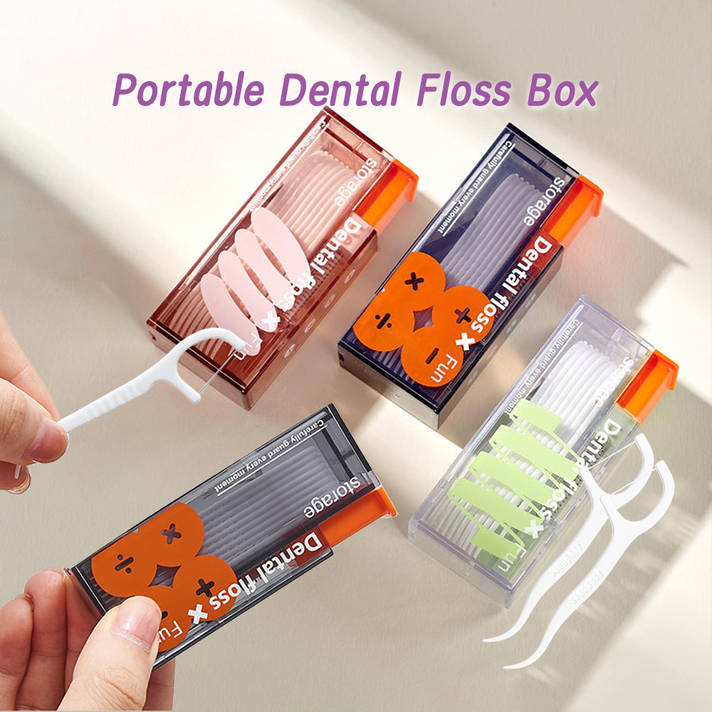 Aikoky Floss Dispenser Quick Storage Dental Floss Box Portable Pop-Up ...