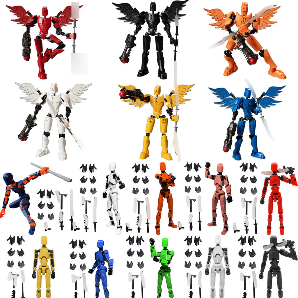 Lucky 13 Dummy 3d Titan 13 Articulado Action Figure T13 Robot Doll ...