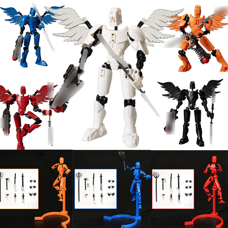 Lucky 13 Dummy 3d Titan 13 Articulado Action Figure T13 Robot Doll ...