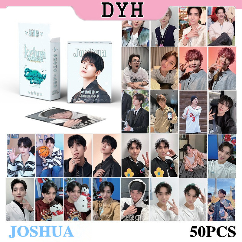 50pcs/box Seventeen JOSHUA Laser Card Photocards LOMO Card KPOP Album ...