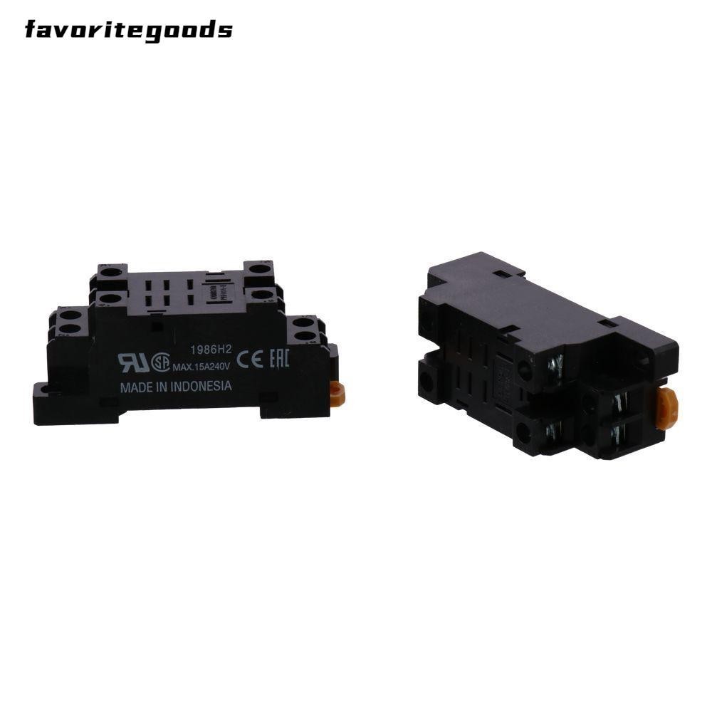 FAVORITEGOODS 3pcs Intermediate Relay Socket, PTF08A Black Relay Socket ...