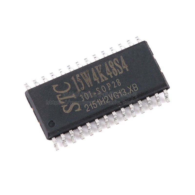 Original STC15W4K48S4-30I-SOP28 Enhanced 1T 8051 single-chip Microcontroller MCU | Shopee ...