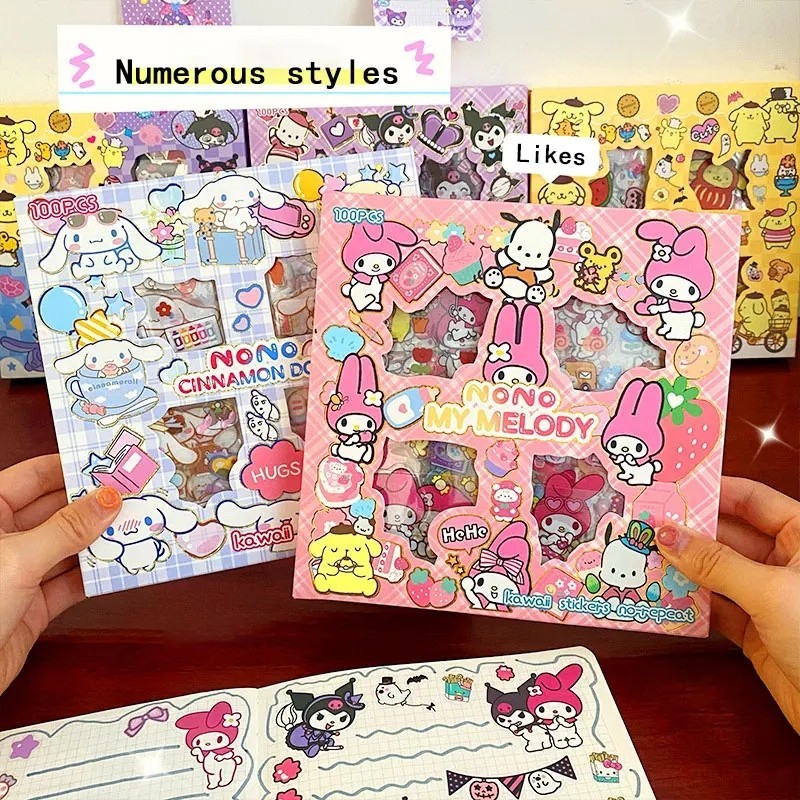 Sticker Brooch DIY Gift Box Kuromi Stickers for Kids Girls DIY Laptop ...