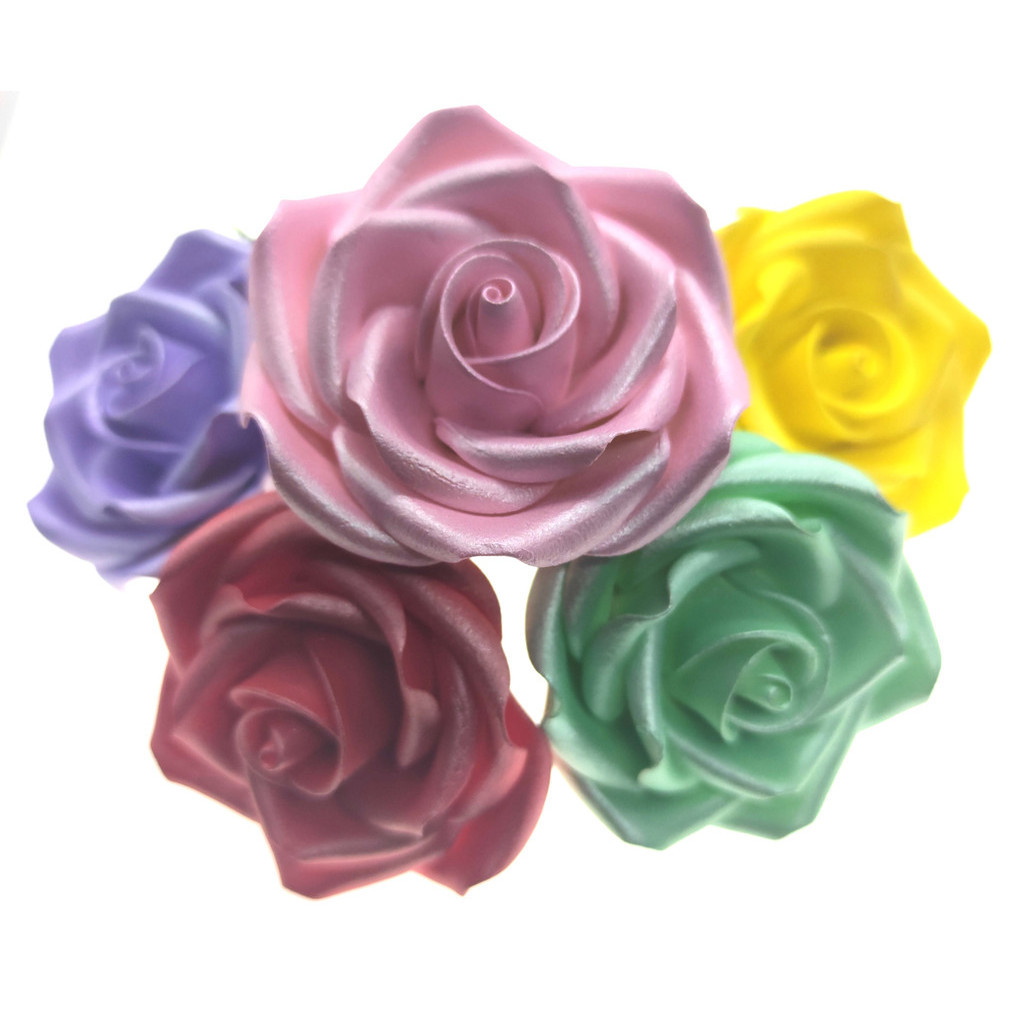 Rebecca Rose Color Pop Shimmer 2 inch Edible Cake topper Gumpaste ...