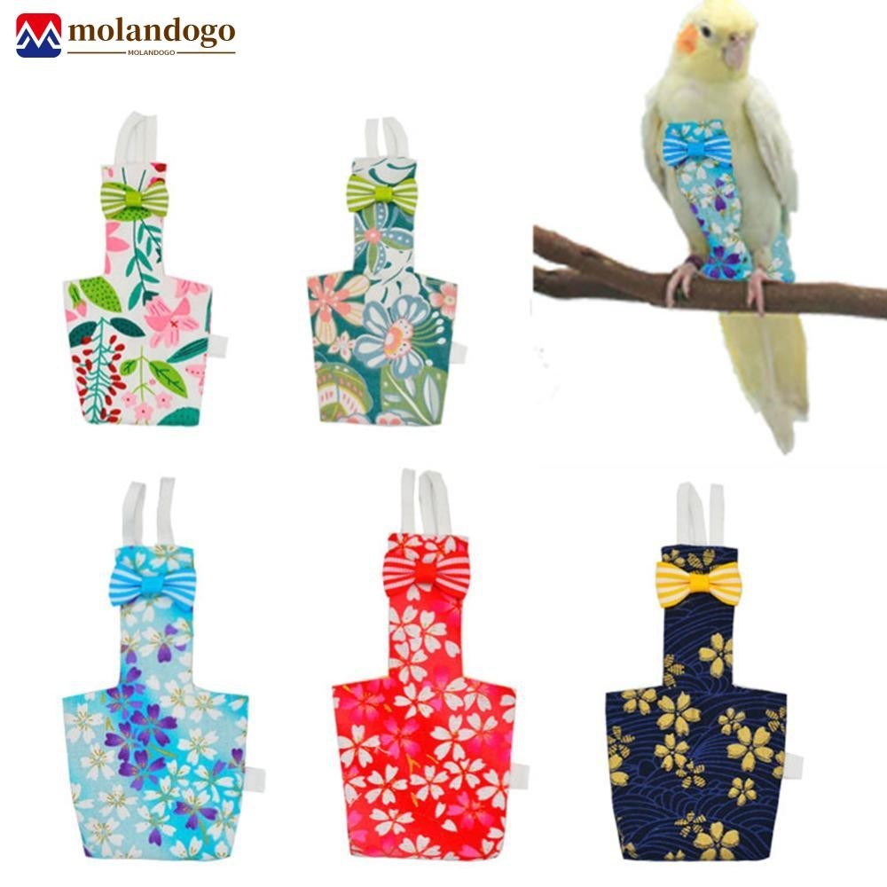 MOLANDOGO Cute Birds Flight Suit Parrot Diaper Flight Suit Pet Clothes ...