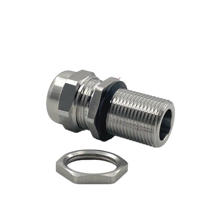 Threaded extended stainless steel cable joint explosion-proof gland ...