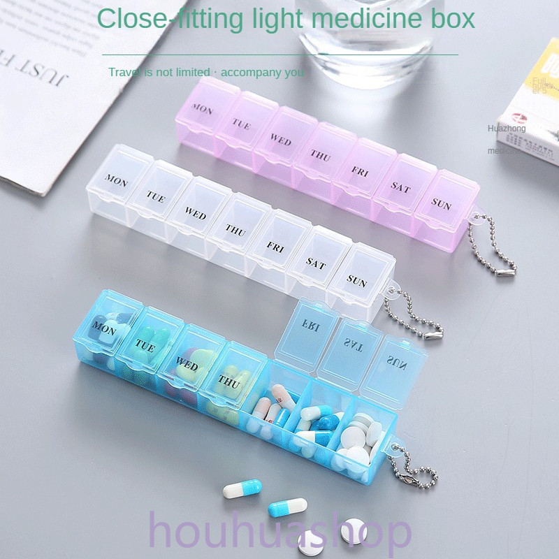 One week pill box plastic storage pill box storage medicine Weekly pill ...