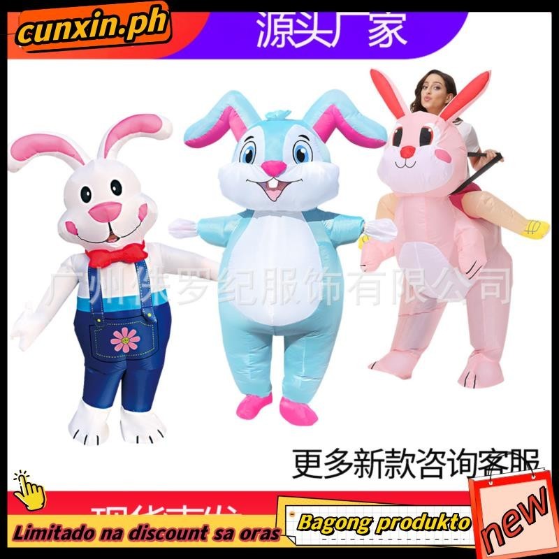 Adult Bunny Rabbit Inflatable Costumes Easter Cosplay Costume Halloween ...