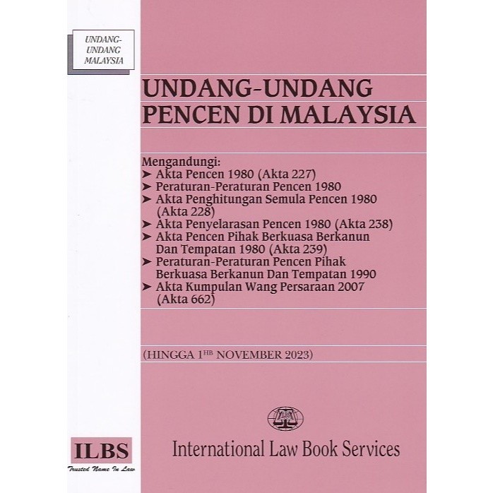 Pencen Law In [Contains Pencen Deed, 2000 Persaraan Money Collection ...