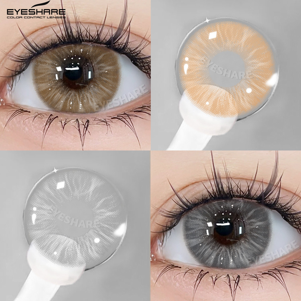 Eyeshare 10pieces Daily Disposable Contacts Brown Natural Contact Lens ...