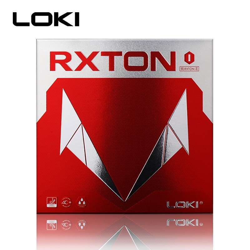 Loki Rxton 1 Table Tennis Rubber Red Black 1 Pack ITTF Approved Ping ...