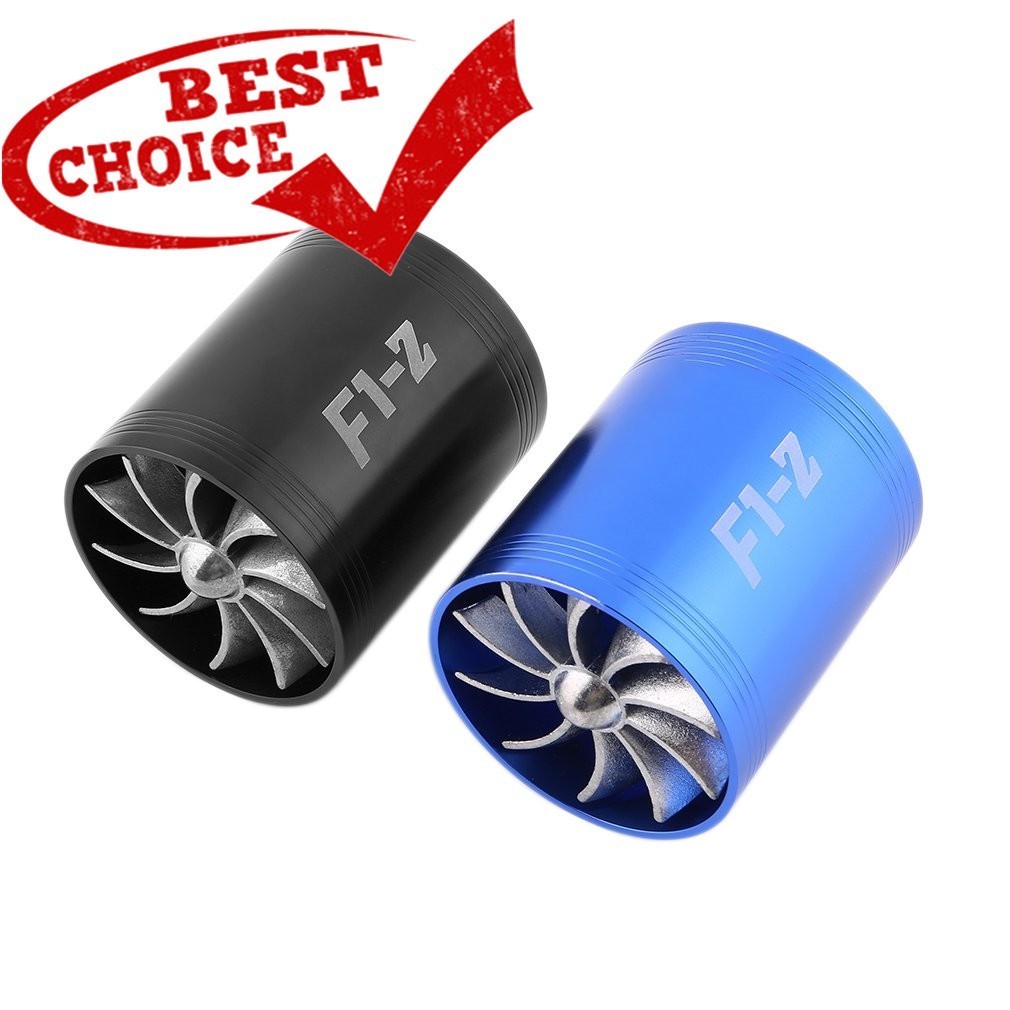 New Super Charger Double Turbonator Air Intake Fuel Saver Turbo Charger ...