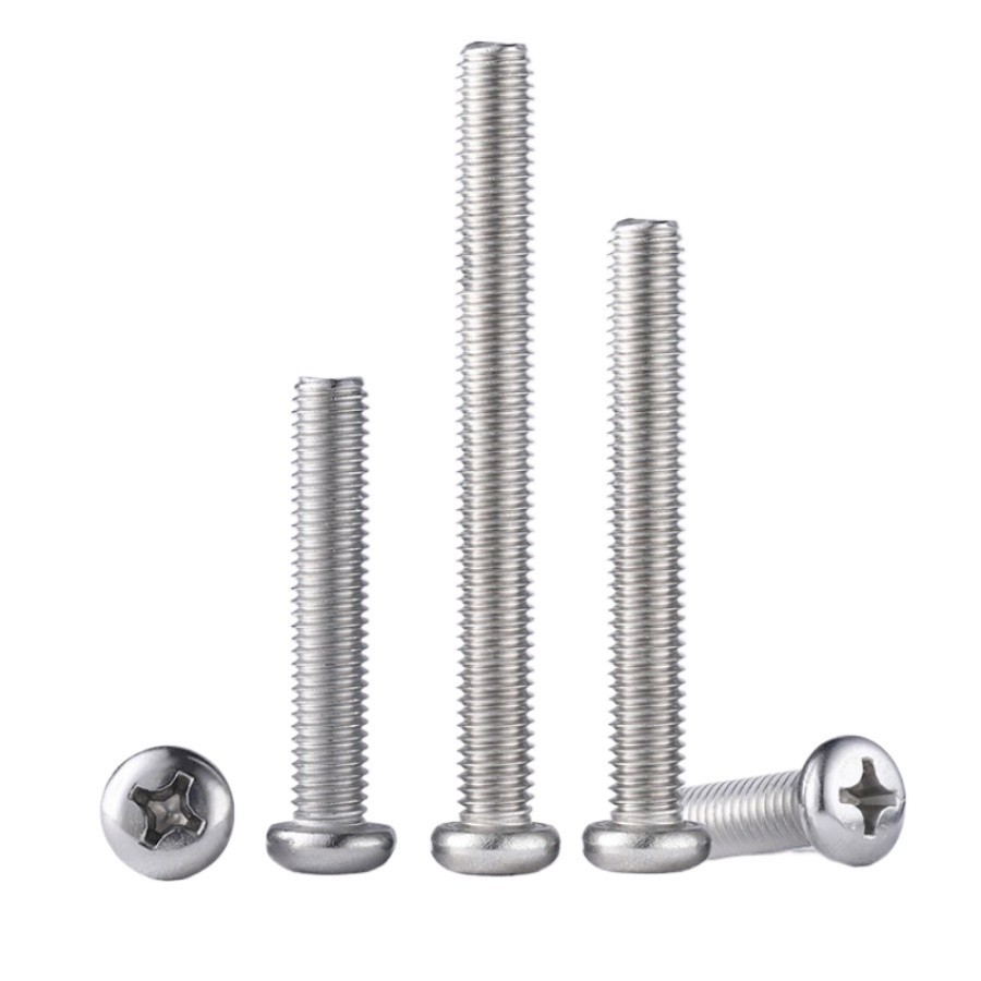 304 Stainless Steel Phillips Round Head Screw M2.5/M3/M4 Extended Screw ...