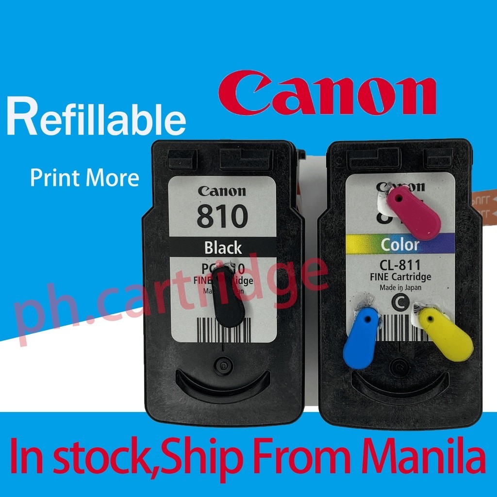 Canon PG-810 CL-811 Genuine Ink Cartridge 810 811 Refillable CISS IP2770 MP258 MP497 MX328 ...
