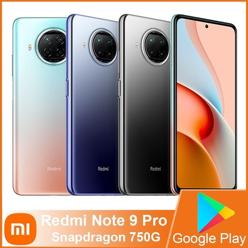 Redmi Note 9 Pro Cellphone Snapdragon 750G Octa Core 5G Smart Phone ...
