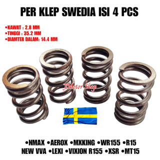 Valve SPRING - PER VALVE SWEDEN YAMAHA R15 VVA - Vixion R 155 - AEROX ...