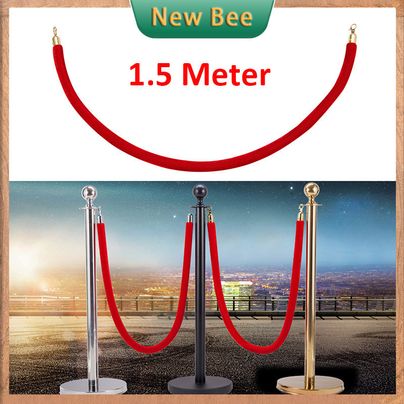 1.5 Meter Red Crowd Control Rope Barrier Stanchion Queue Rope for VIP ...