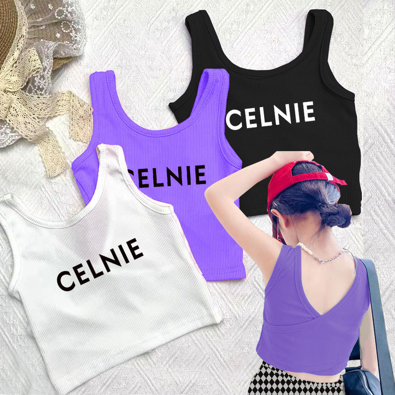 Trending Crop Top for Kids Sando Girls Tops V Shape Back Design Kids ...