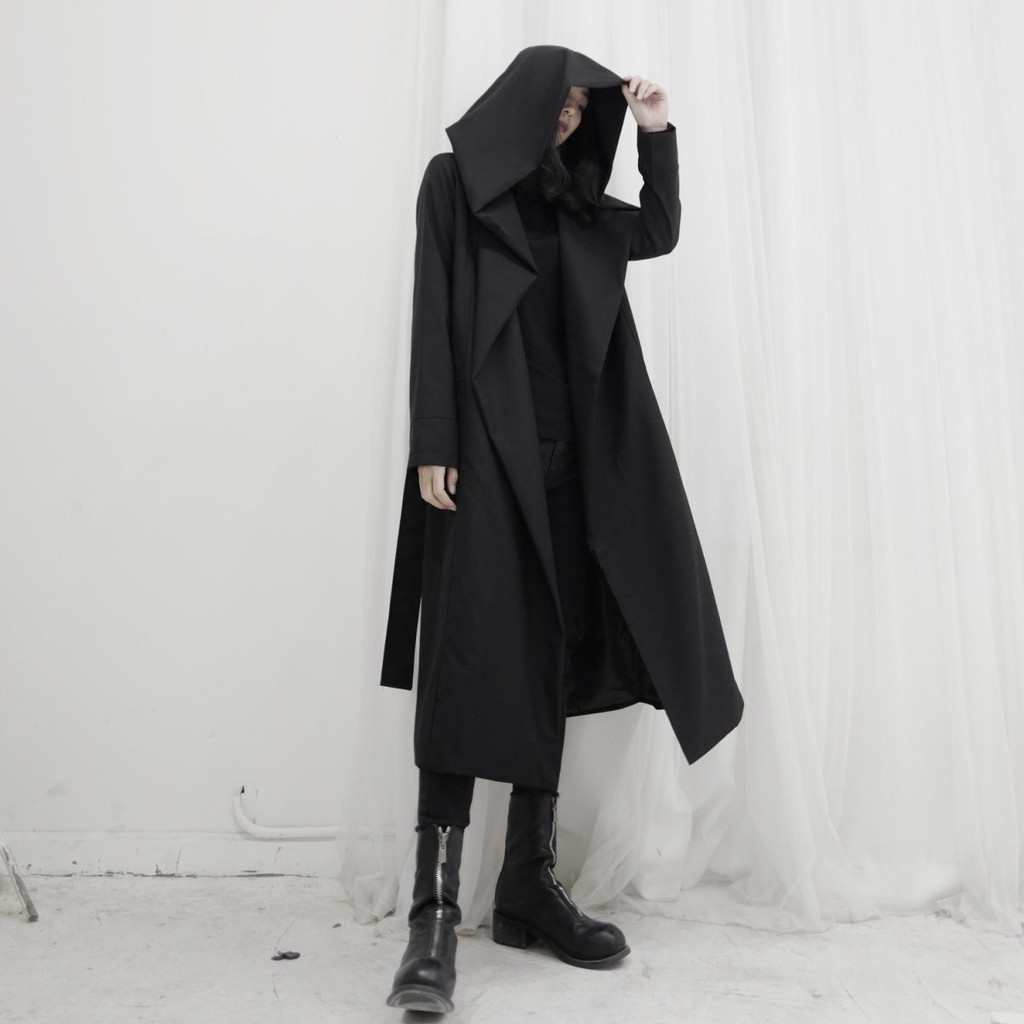 Wizard'S Hat Cloak Trench Coat Dark Yamamoto Style Overknee Windbreaker ...