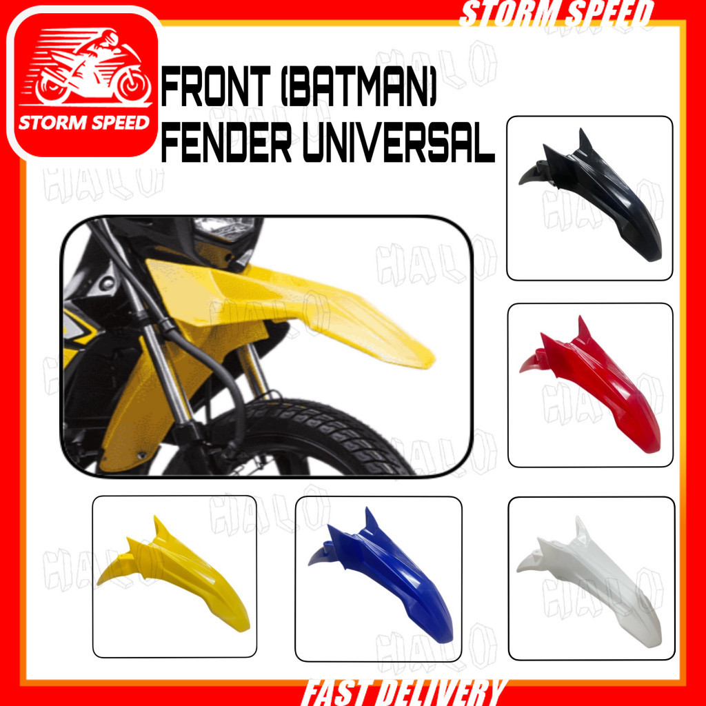 HONDA XRM 125 FRONT FENDER (BATMAN) A42 [STORM SPEED] | Shopee Philippines