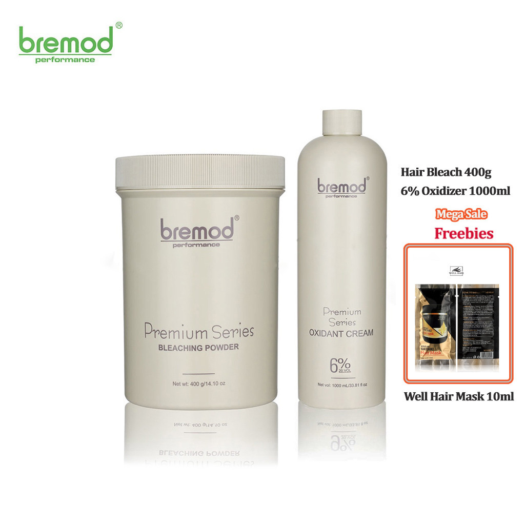 Bremod Premium Hair 400G Bleaching Powder Color Bleach Oxidizer Cream ...